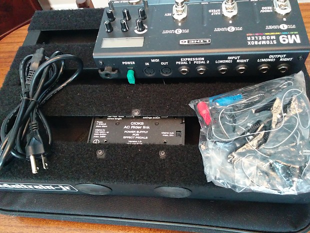 Line 6 M9 with Cioks A.C. Rider Power Supply and Pedaltrain | Reverb