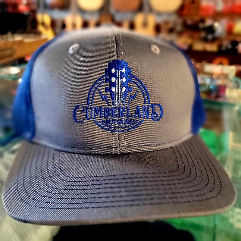 Cumberland Guitars Embroidered Logo Trucker Hat - Grey / | Reverb