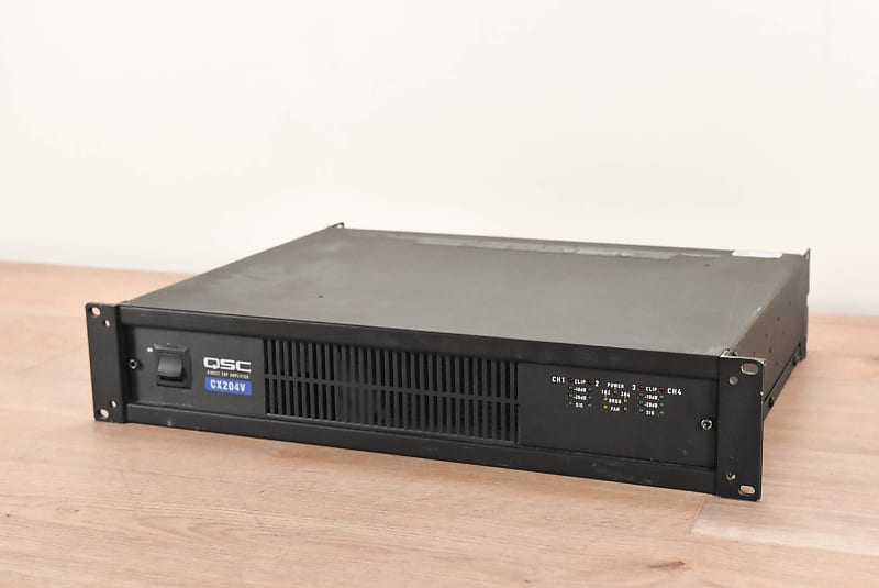 QSC CX204V Four-Channel Power Amplifier (church owned) | Reverb