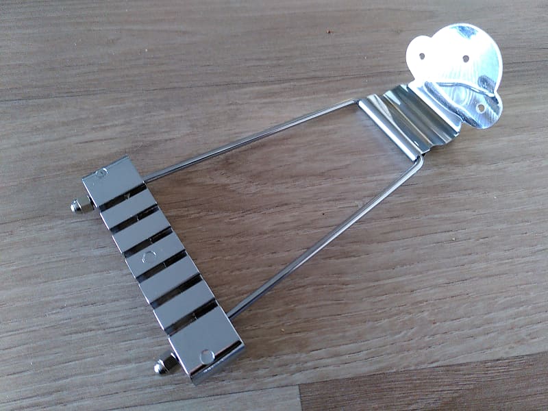 Hosco Gibson 335 Style Trapeze Archtop Tailpiece - Chrome | Reverb