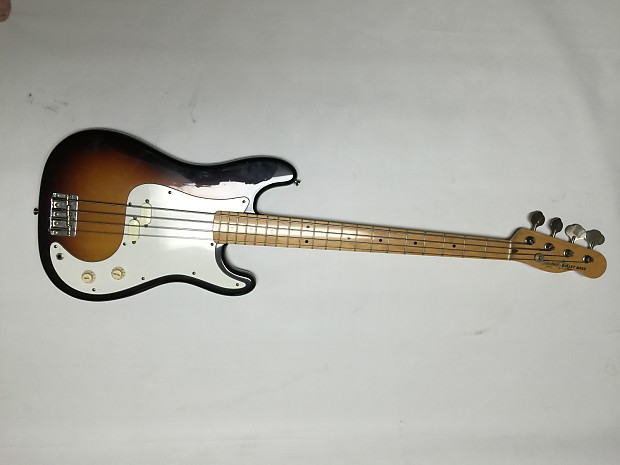 Squier Bullet Bass Deluxe 1983 Tri-Tone Sunburst Made in | Reverb