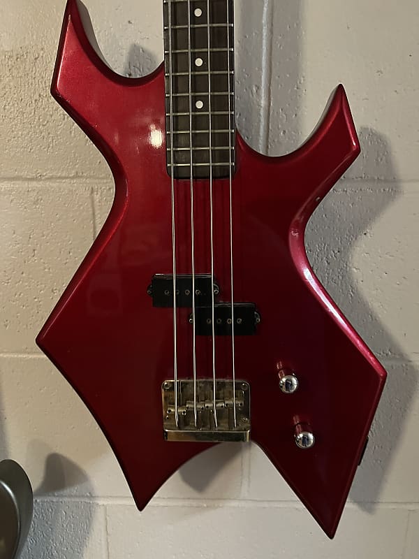 BC Rich NJ Series Warlock Bass 1980s - Red | Reverb