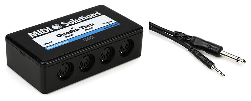 MIDI Solutions MultiVoltage Quadra Thru 1-in 4-out MIDI | Reverb