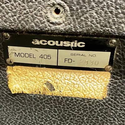 Acoustic 405 Transducer 4x12 Bass Cabinet | Reverb