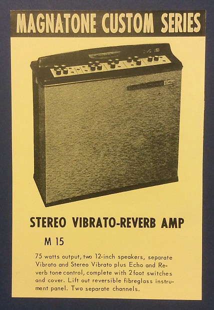 Magnatone M 15 Stereo Vibrato-Reverb 1966 | Reverb