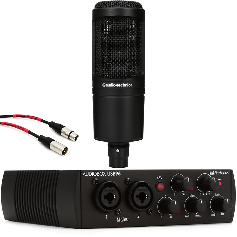 PreSonus USB 96 USB Audio Interface and Audio-Technica AT2020 | Reverb