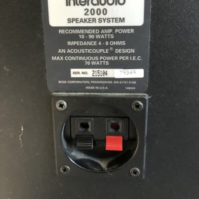 Bose InterAudio 2000 Bookshelf Speakers Speaker System HiFi | Reverb