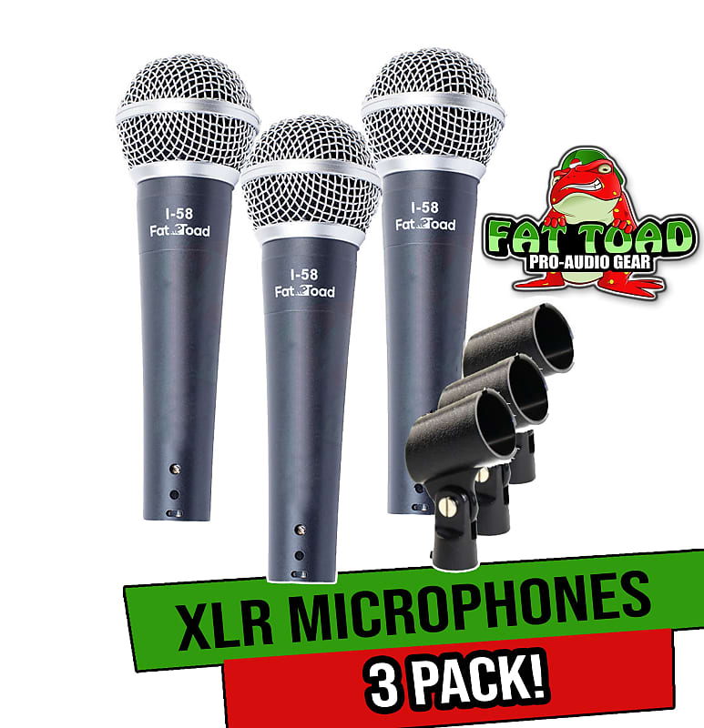 FAT TOAD Vocal Microphones (Live ResponsePRO Edition) 3-Pack | Reverb