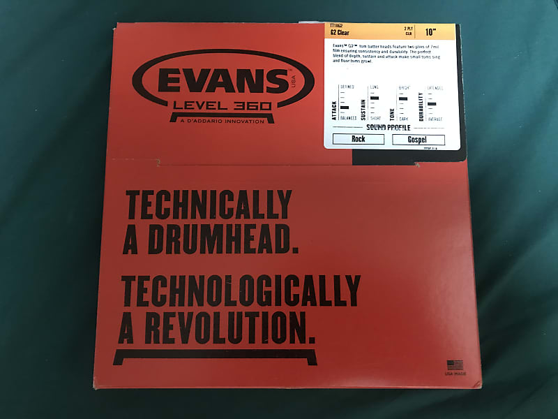Evans 10” G2 Clear Tom Head | Reverb