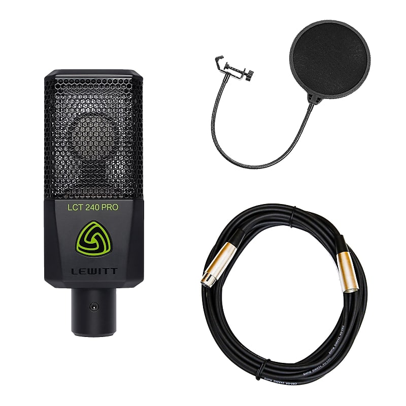 Lewitt LCT 240 Pro Condenser Microphone Bundle with Pop | Reverb