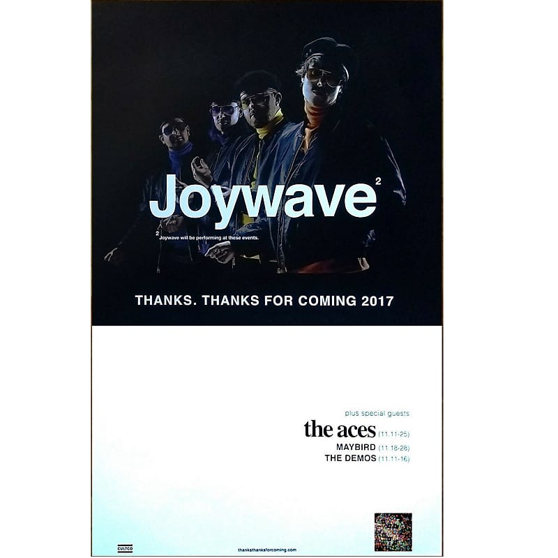 JOYWAVE - Content Ltd Ed Rare New Tour Poster! Indie Pop Rock | Reverb