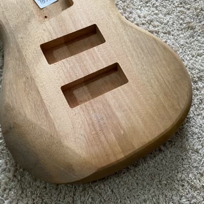 Mahogany Wood Unfinished 5 String Bass Body | Reverb