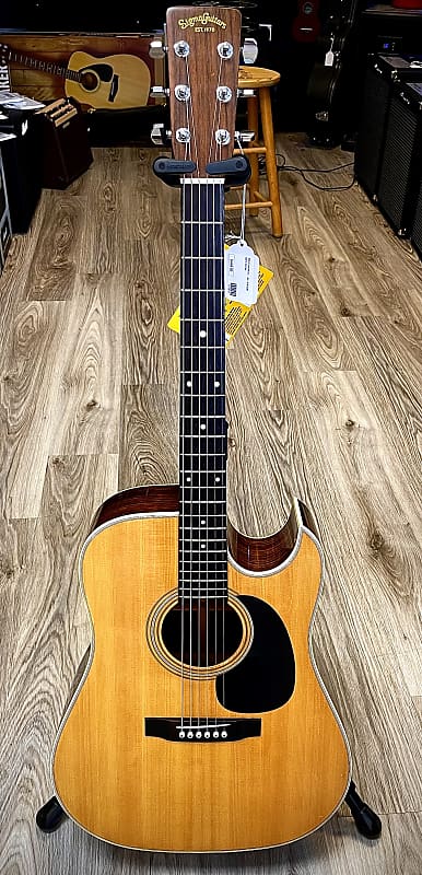 Sigma DR-28C Acoustic Cutaway Dreadnought-Solid Spruce | Reverb
