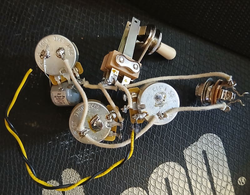 Gibson Flying V Wiring Harness - Pots & Input Jack | Reverb