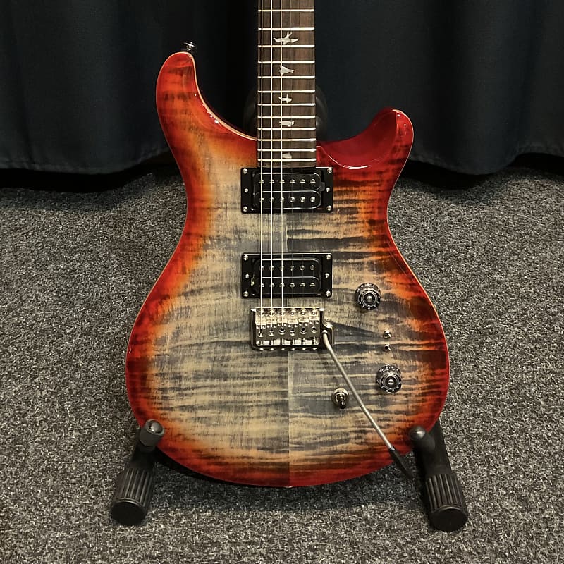 PRS SE Custom 24-08 - Charcoal Cherry Burst | Reverb