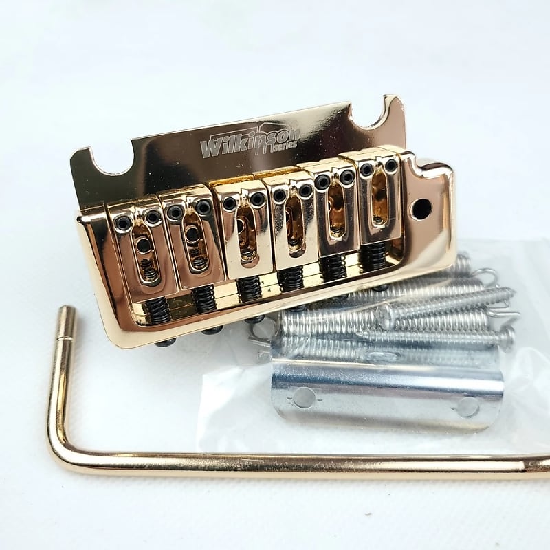 Gold Wilkinson Guitar Strat Stratocaster Style Bridge Tremolo | Reverb