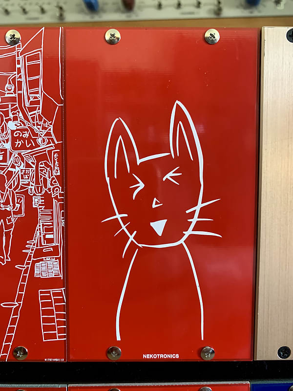 Nekotronics 500 series blank panel 2 slot 2u JiJi cat | Reverb