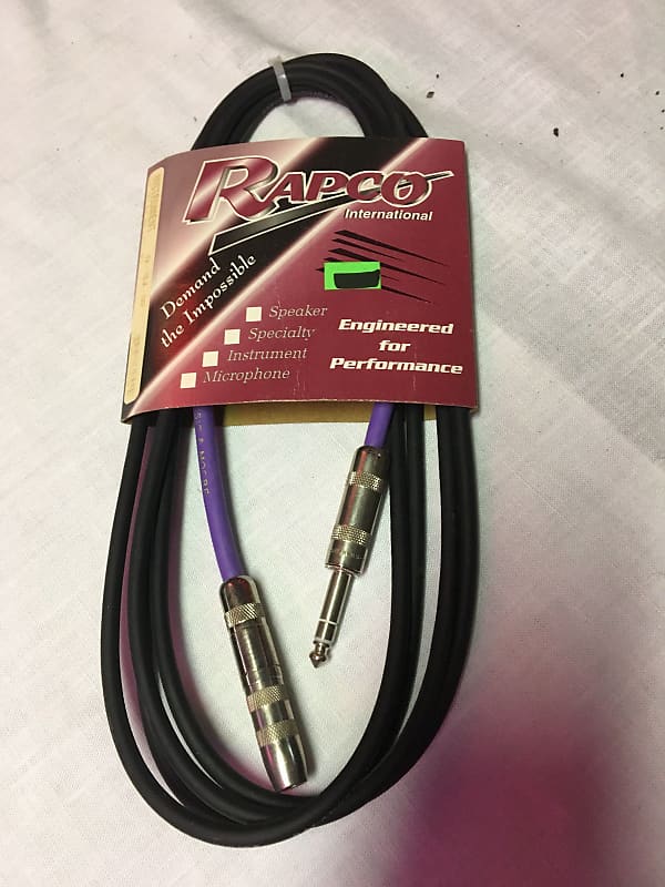 Rapco SX-10'/Instrument Extension Cable/1/4 Bal M-1/4 Bal | Reverb
