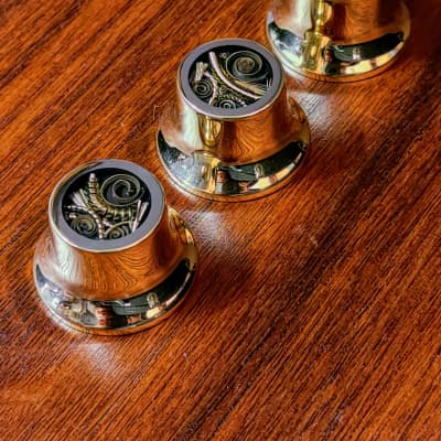 Custom Guitar Knob set, Handmade Brass, with brass shaving | Reverb
