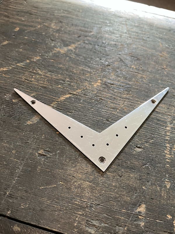 unknown Flying Vee Tailpiece top Faceplate - chr | Reverb