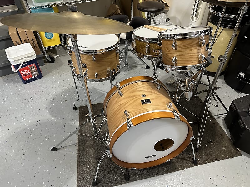WITT Solid Shell Sassafras Drum Set/Kit 18-10-14 - Natural | Reverb