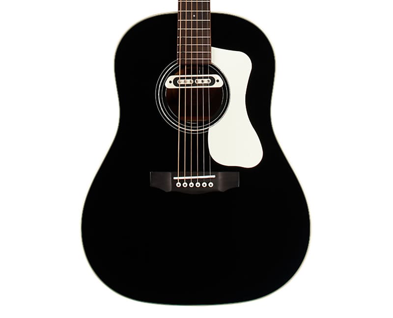 Guild DS-240E Memoir Slope Shoulder A/E Guitar - Black - Open | Reverb