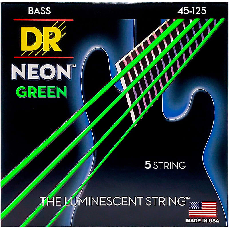 DR Strings NEON Hi-Def Green Bass SuperStrings Medium | Reverb
