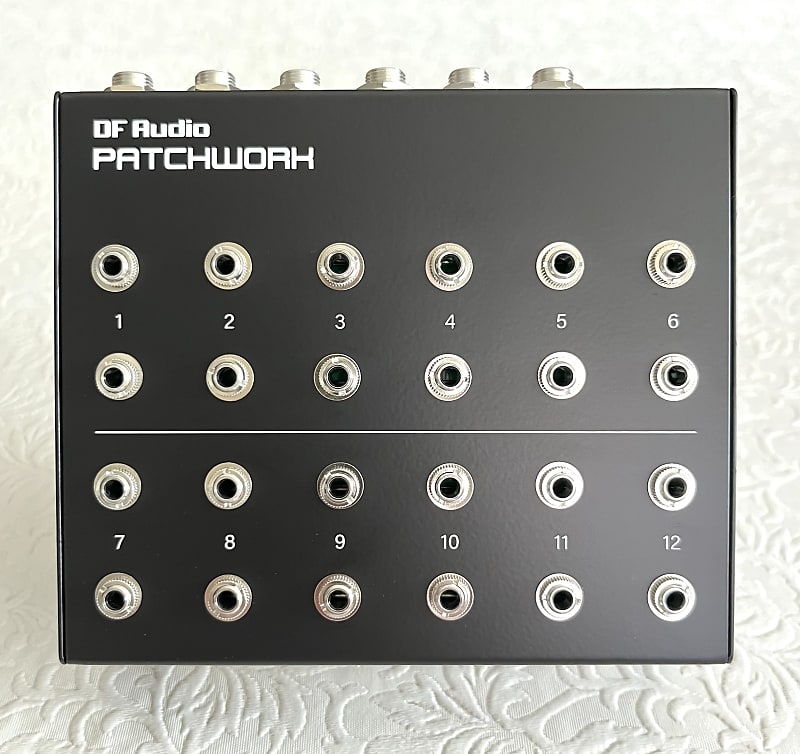 DF Audio Patchwork 24-Point Desktop Patch Bay 2023 - Black | Reverb