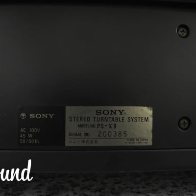 SONY PS-X9 Integrated Stereo Turntable System in Very Good | Reverb