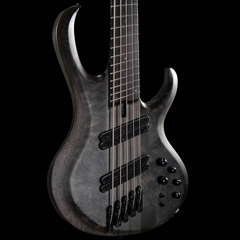 Ibanez BTB805MS Multi-Scale 5 String Bass in Transparent Gray | Reverb