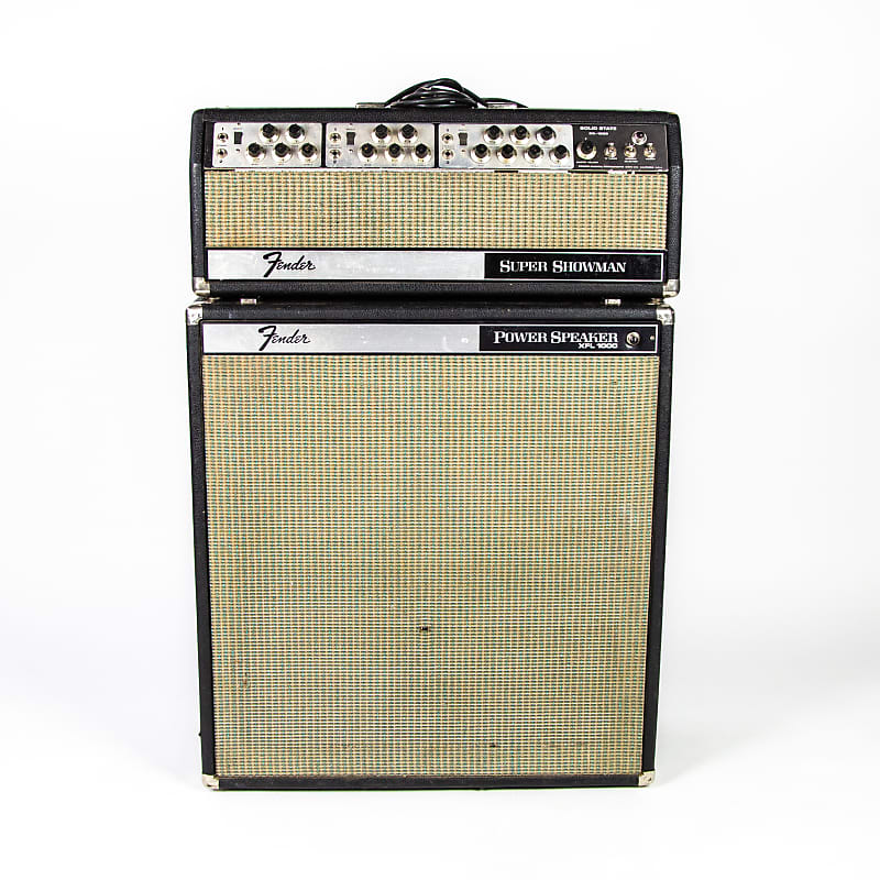 Fender Super Showman w/ 4x12 Power Speaker XFL 1000 Owned by | Reverb