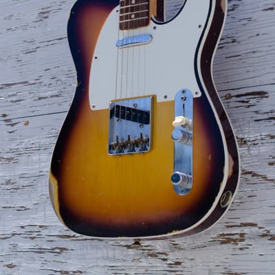Fender Custom Shop 1959 Tele Reissue - Faded Chocolate 3 Tone | Reverb