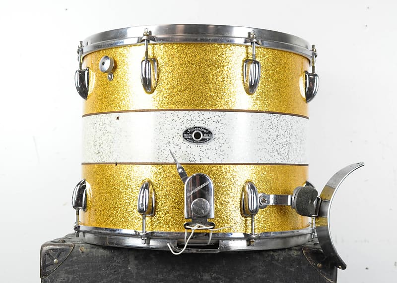 1960s Slingerland 12x14 Tri-Band "Contest Model" Parade Drum | Reverb