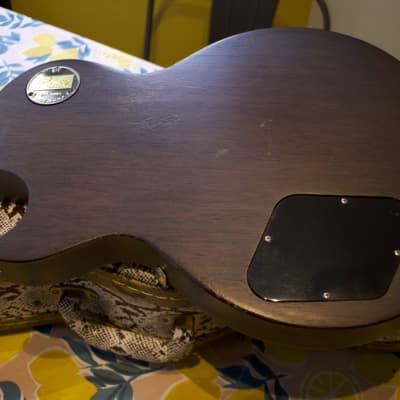 Gibson Les Paul gold top superb relic and mock snakeskin | Reverb UK