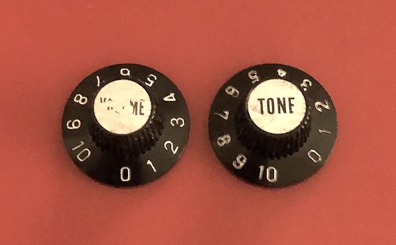Gibson witches hat knobs 1960s - black | Reverb