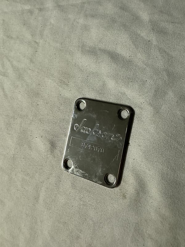 Jackson Neck Plate MIJ Japan 2000s - Chrome | Reverb