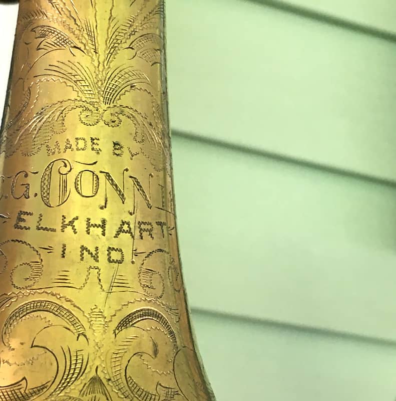 VERY RARE CONN TRUMPET 1918 NEW WONDER 3B BURNISHED GOLD | Reverb