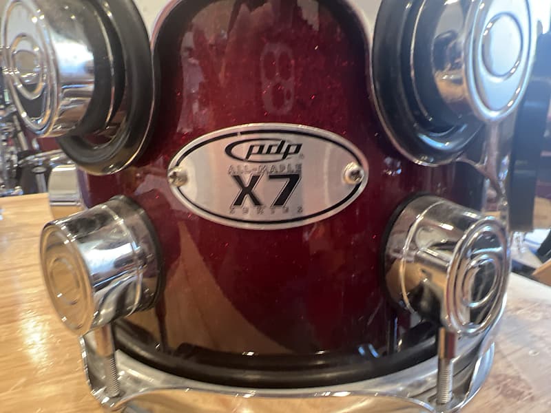 PdP x7 7”x8” PdP - Red to black Sparkle fade | Reverb