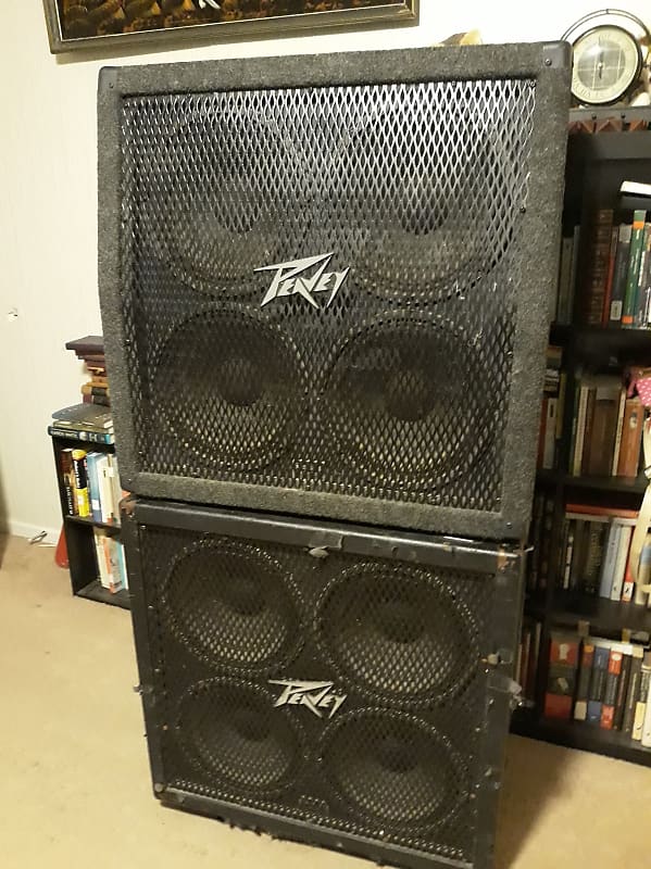 Peavey full speaker stack, two loaded 4 x 12 cabs, one | Reverb