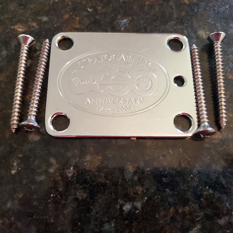 Fender Stratocaster 50th Anniversary Neck Plate | Reverb