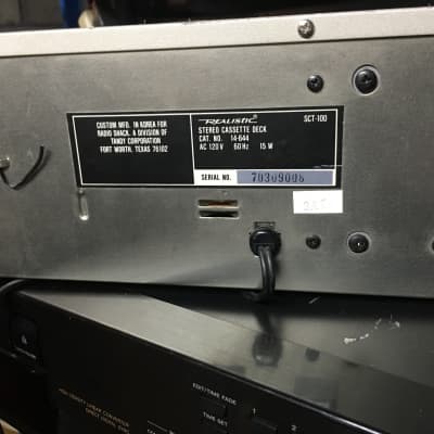 Realistic Radio Shack Vintage Dual cassette deck 70’s Silver | Reverb