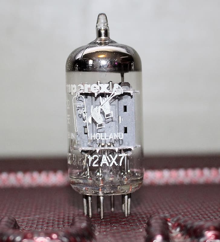 AMPEREX ECC83 HOLLAND 12AX7 BUGLE BOY ERA LARGE HALO | Reverb Canada