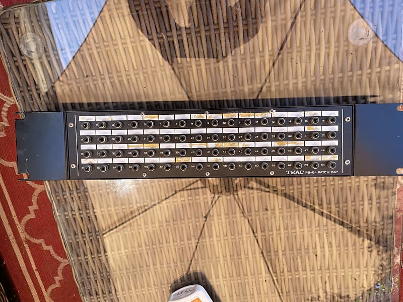 TEAC PB-64 Rack Mount RCA Patch Bay 90s - Black | Reverb