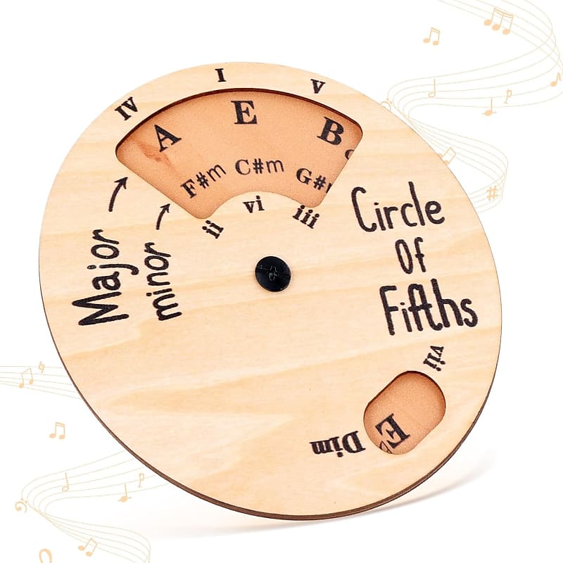 Wooden Melody Tool, Fifth Wheel Melody Chord Tool Chord Wheel | Reverb
