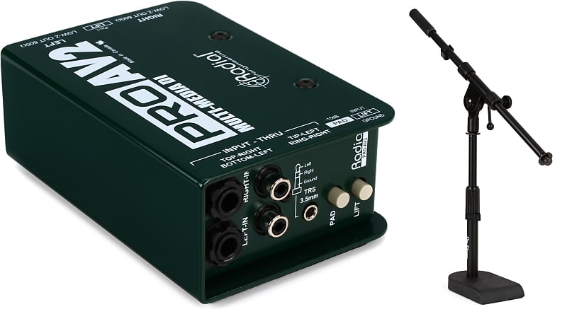 Radial ProAV2 2-channel Passive A/V Direct Box Bundle with | Reverb