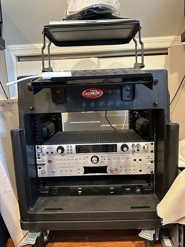 12U/8U GigRig Mixer Rack Case Black & Laptop Shelf for 8U | Reverb