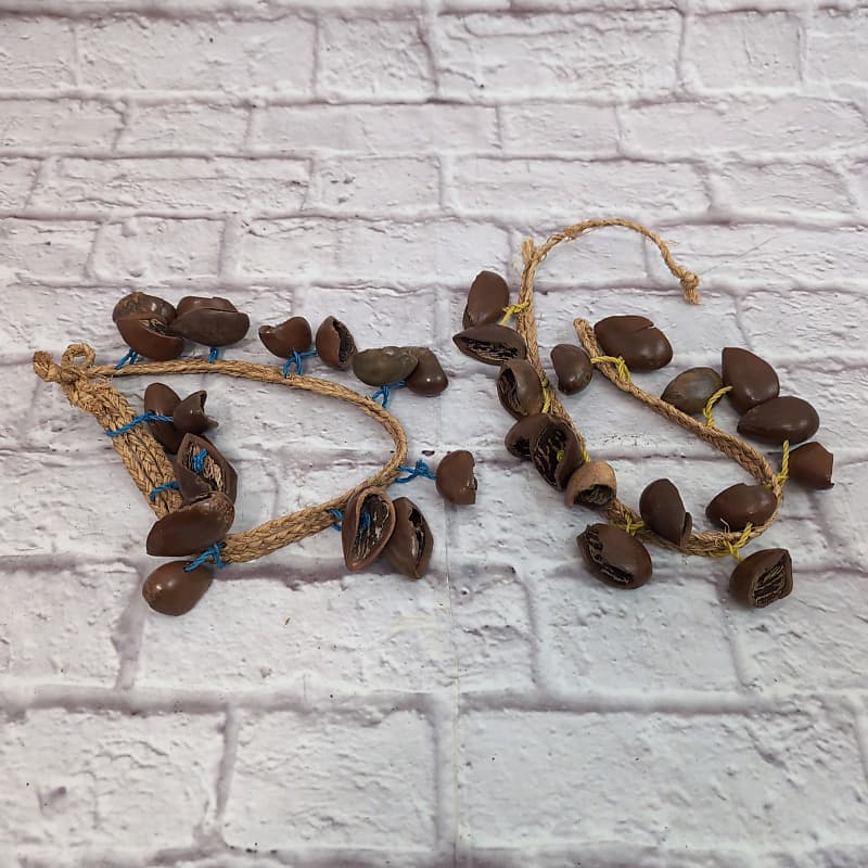 Traditional Seed Pod Ankle Shakers - Handmade Rhythmic Dance | Reverb