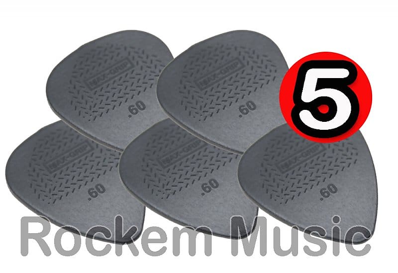 Dunlop x5 Max Grip Guitar Picks 0.60mm | Reverb