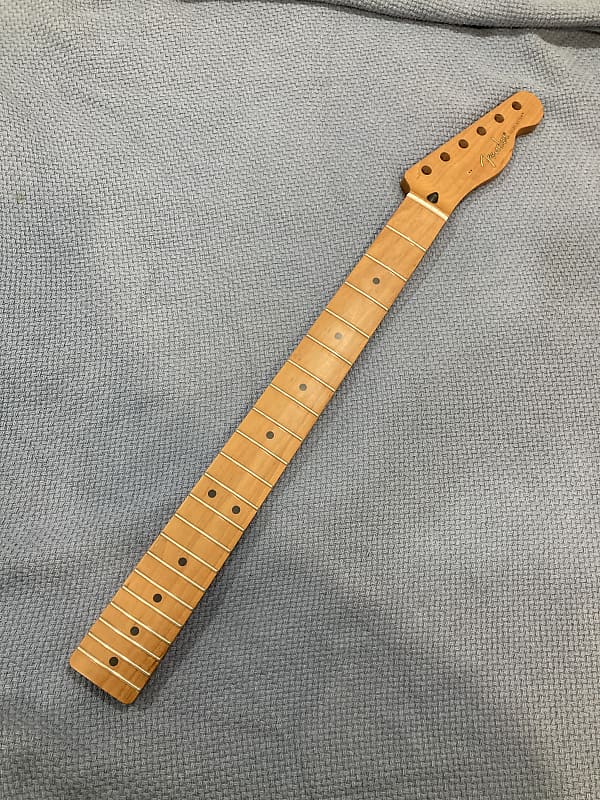 Fender Roasted maple standard telecaster neck Satin | Reverb