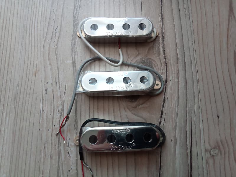 Burns Trisonic Bass pickups - Chrome | Reverb